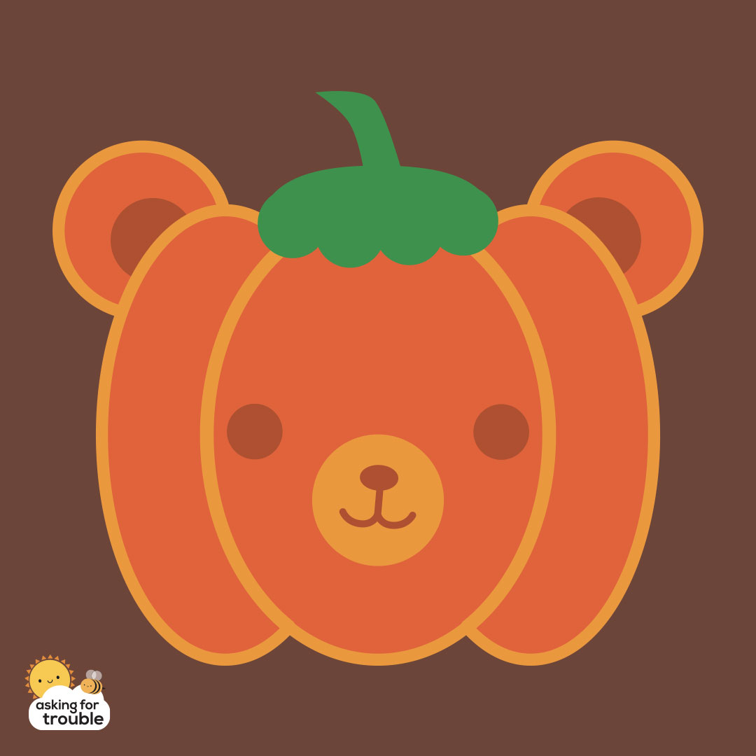 Halloween Pumpkin Bear – Asking For Trouble