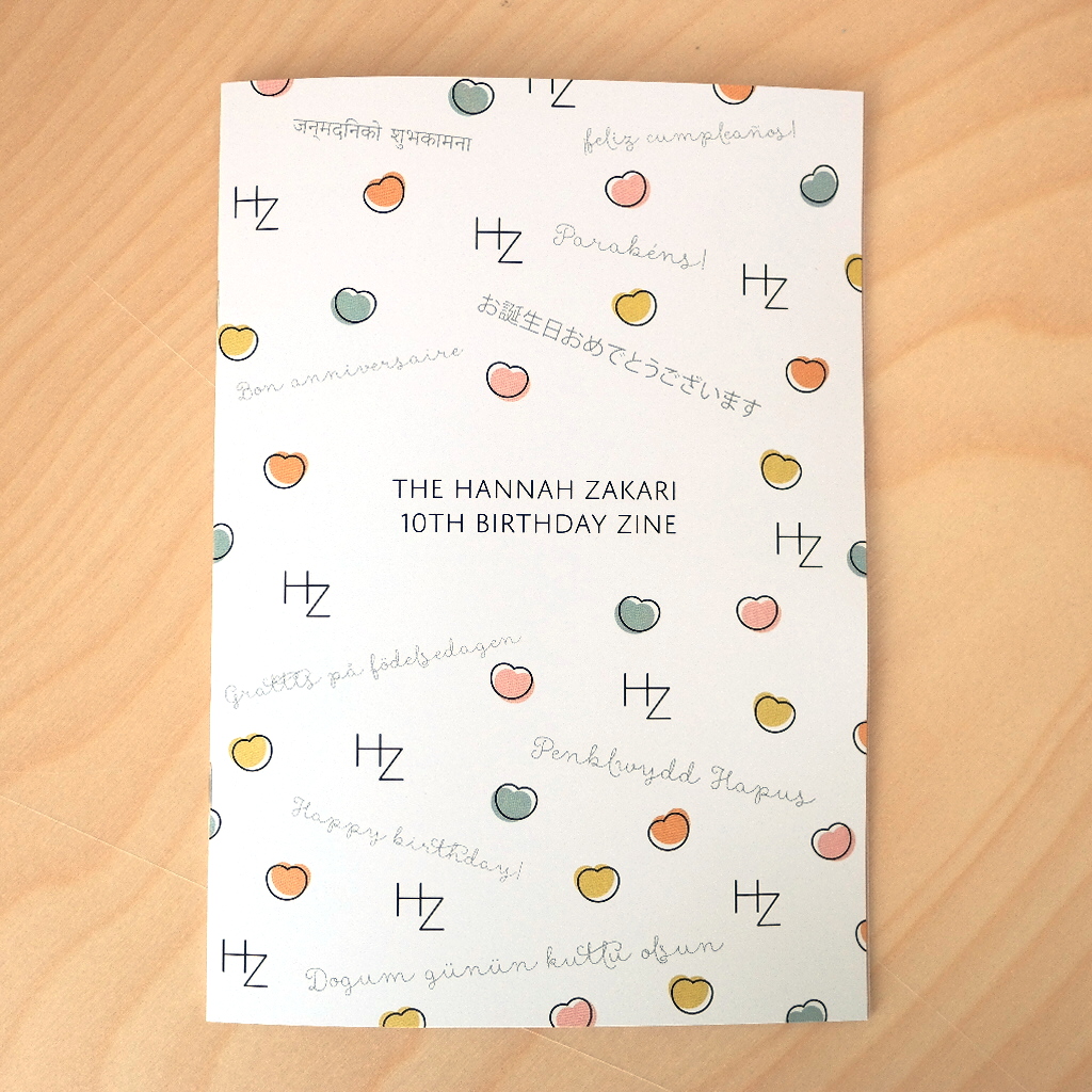 Hannah Zakari 10th Birthday Zine – Asking For Trouble