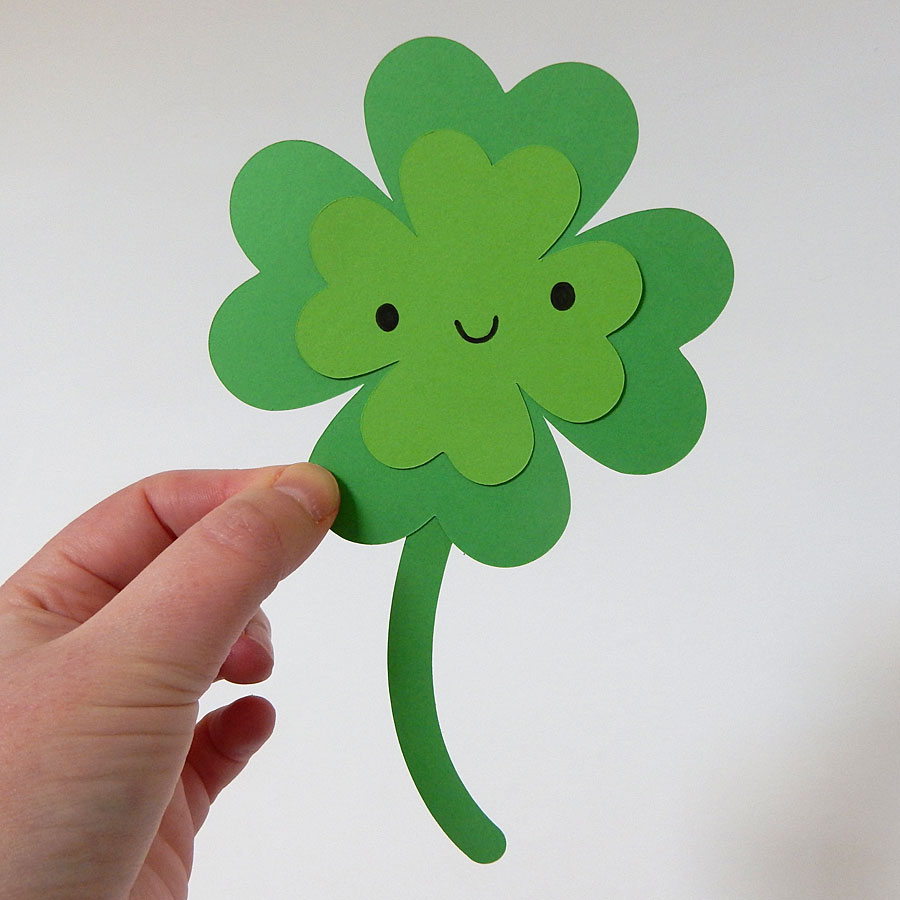 How To: Make a Paper Cut Lucky Clover Card & Decorations - Asking For ...